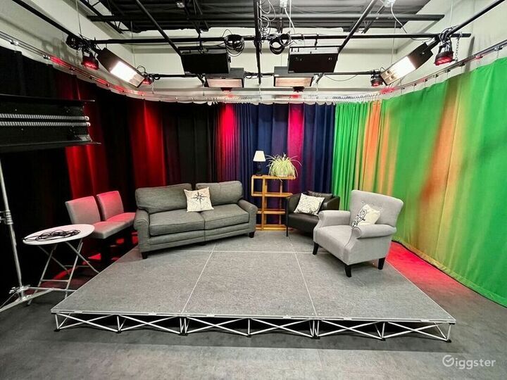 TV studio & kitchen | Rent this location on Giggster