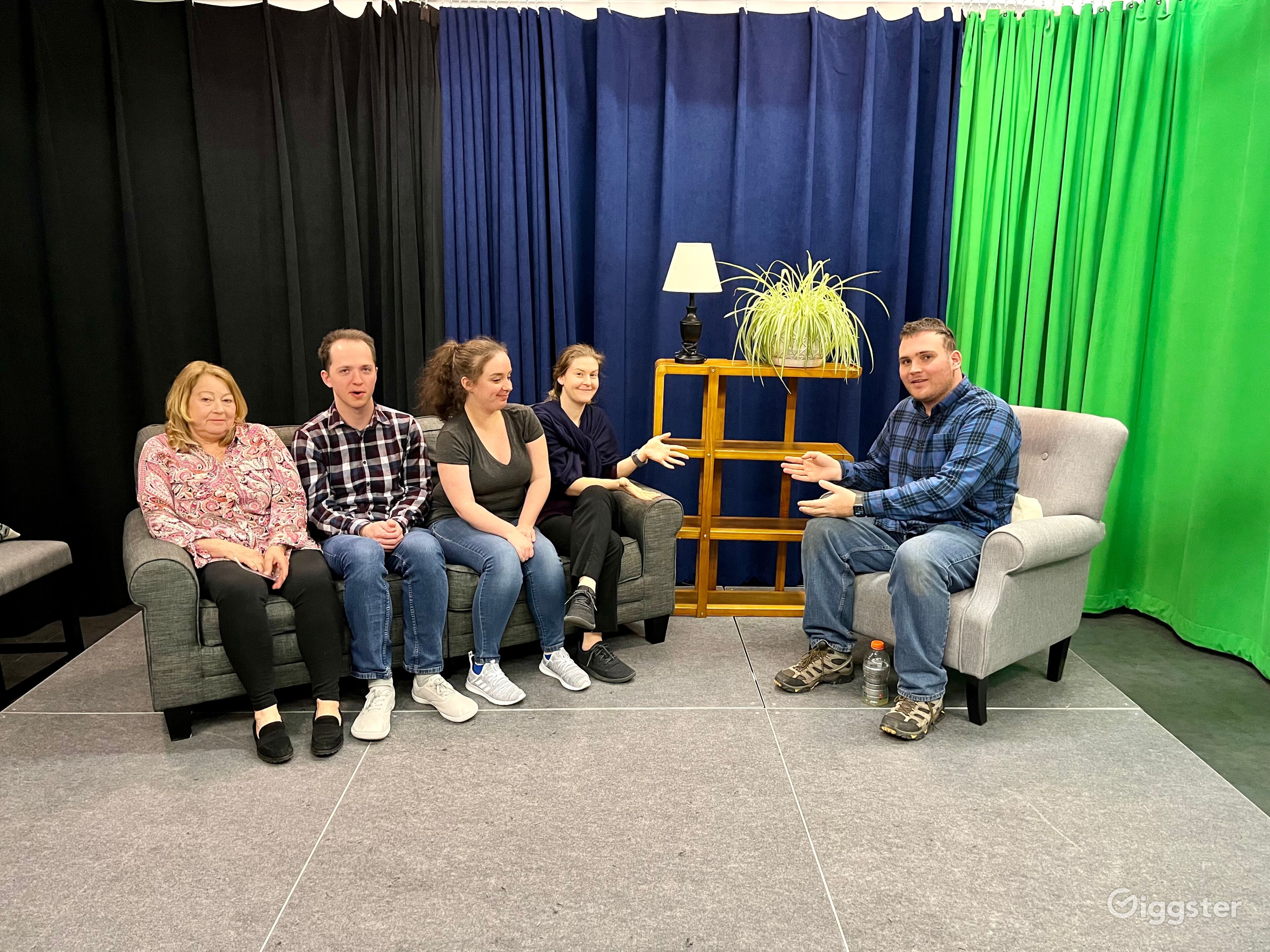 TV studio & kitchen | Rent this location on Giggster