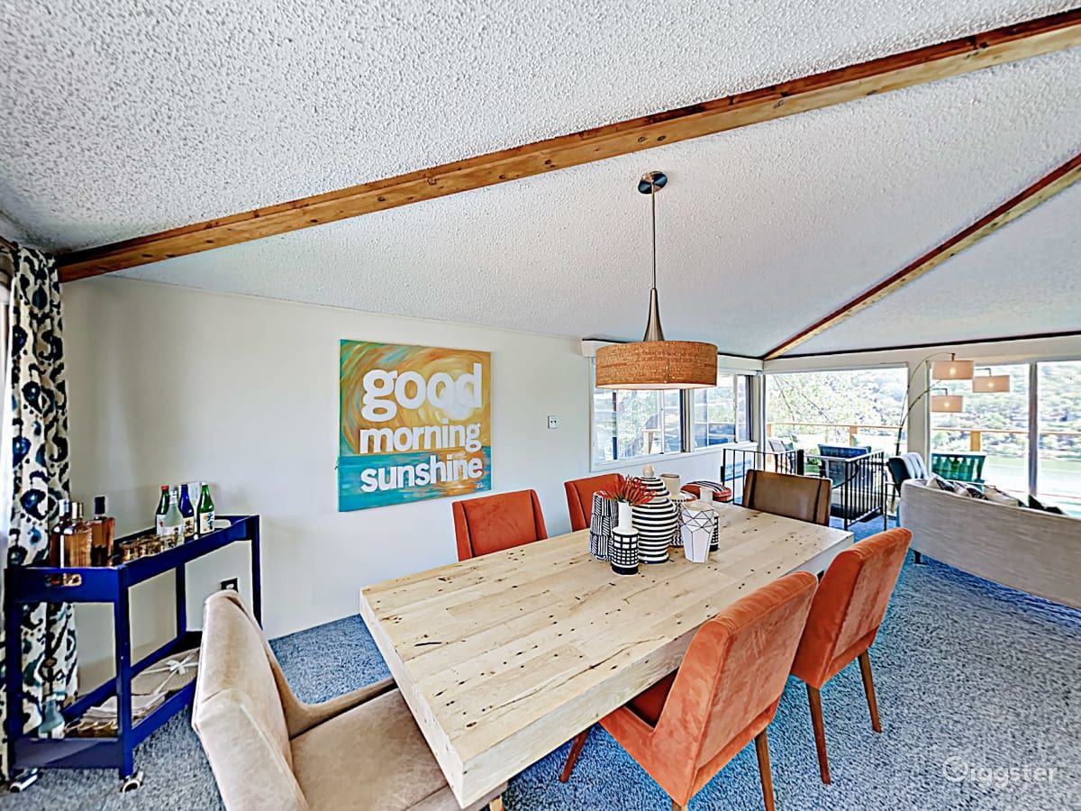 Mid-Century Modern Lake House, Private Dock & Pool | Rent this location ...