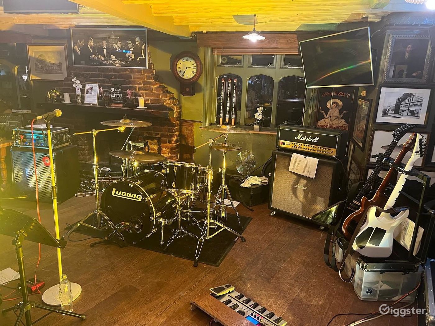 Indoor Pub with Roaring Log Fire | Rent this location on Giggster