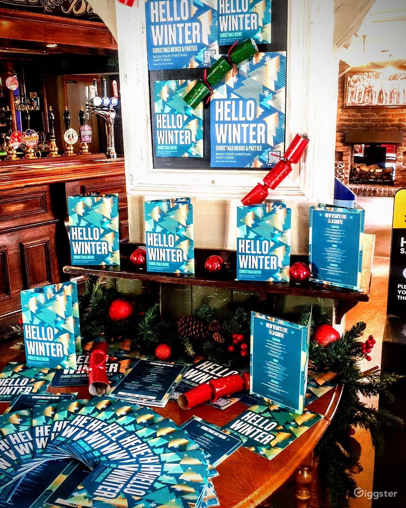 Indoor Pub with Roaring Log Fire | Rent this location on Giggster