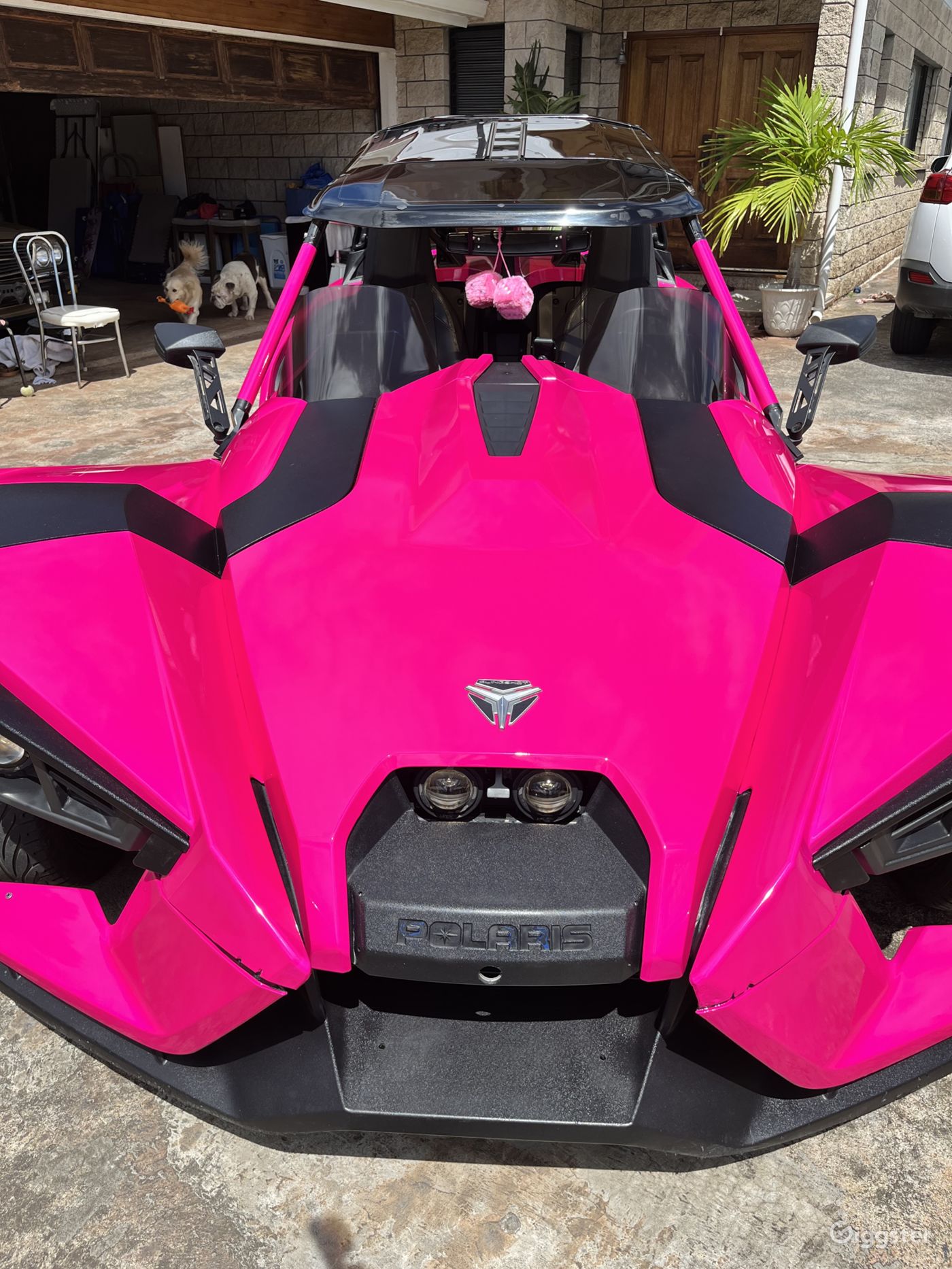 Pink Polaris Slingshot | Rent this location on Giggster