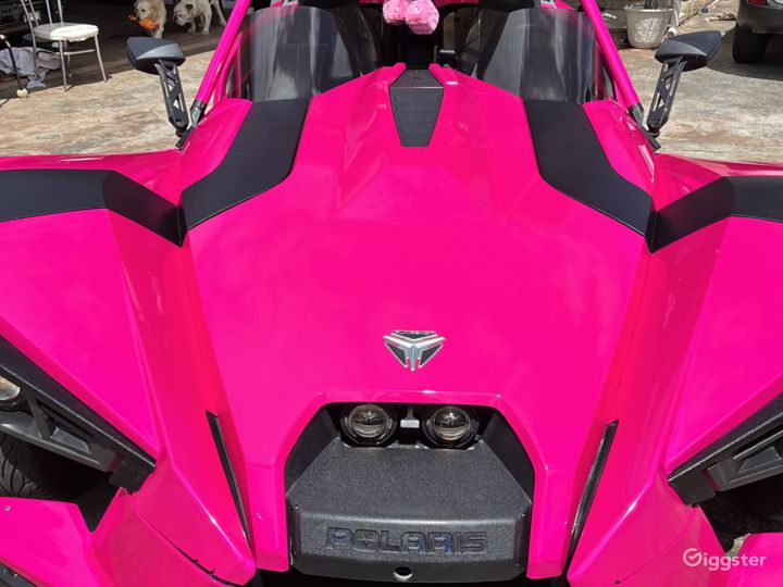 Pink Polaris Slingshot | Rent this location on Giggster