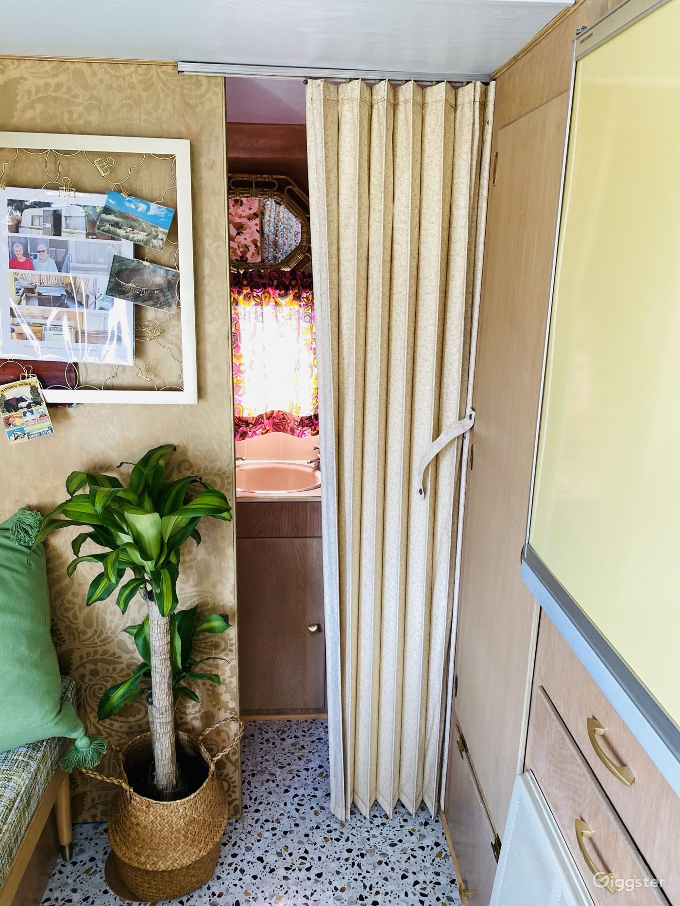 1963 Restored, Groovy Camper Trailer | Rent this location on Giggster