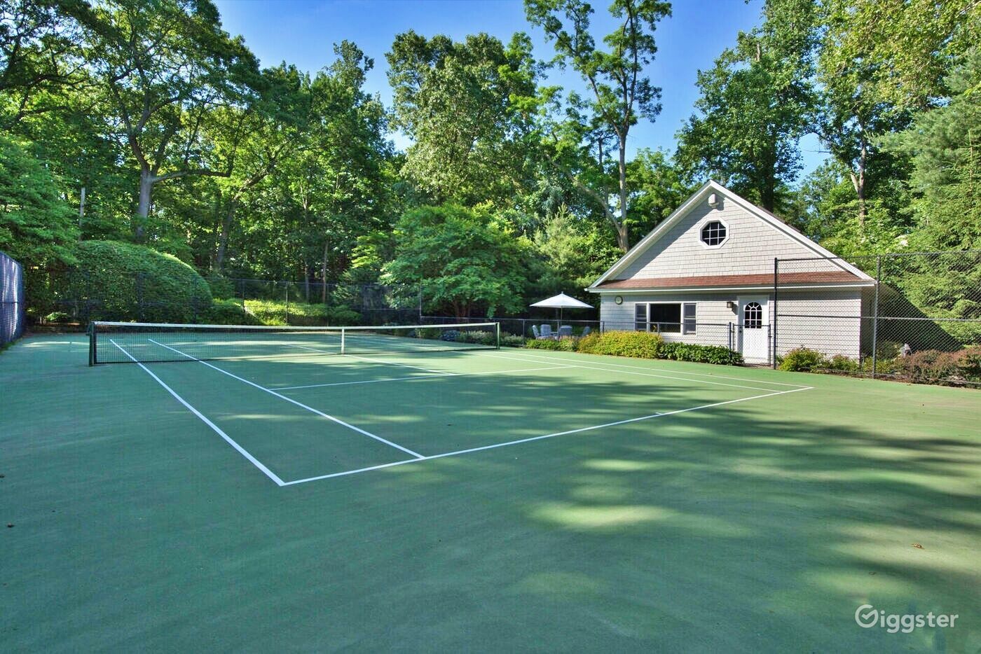 Tennis Court in Woods | Rent this location on Giggster