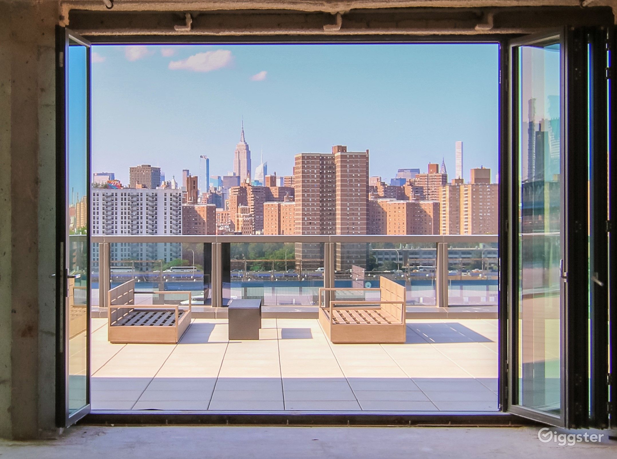 Outdoor Balcony with incredible Manhattan Views | Rent this location on ...