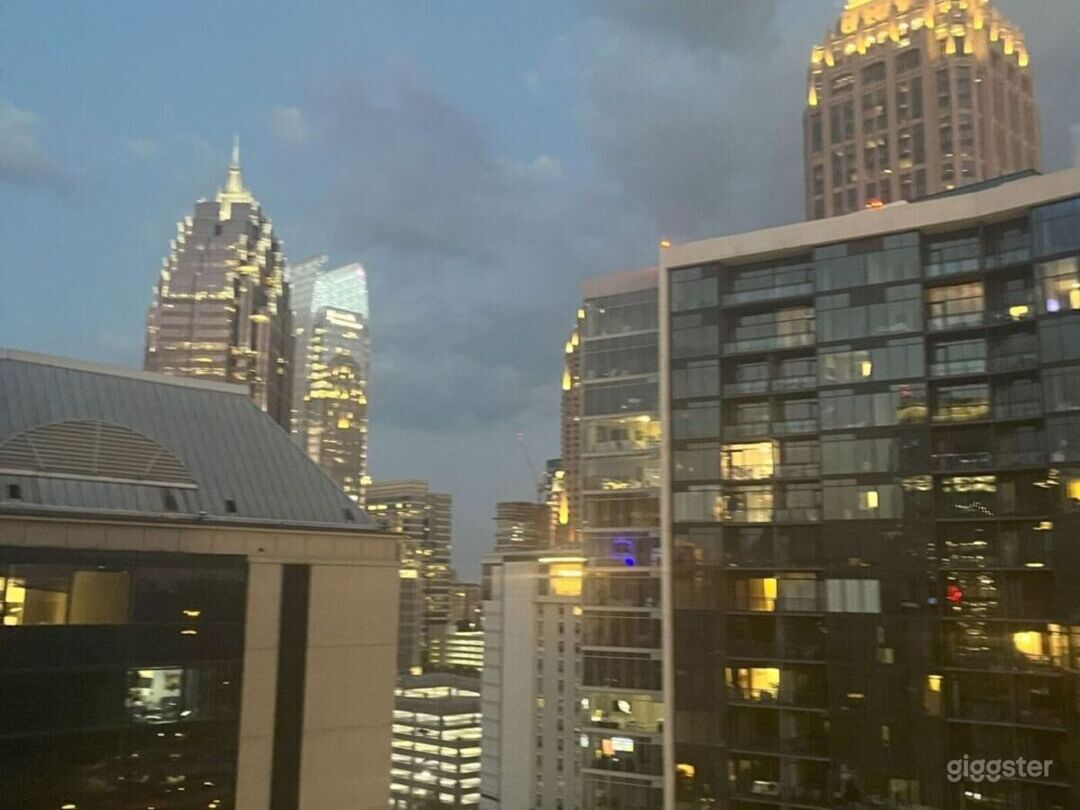 Midtown high-rise living room built for the spotlight | Rent this ...