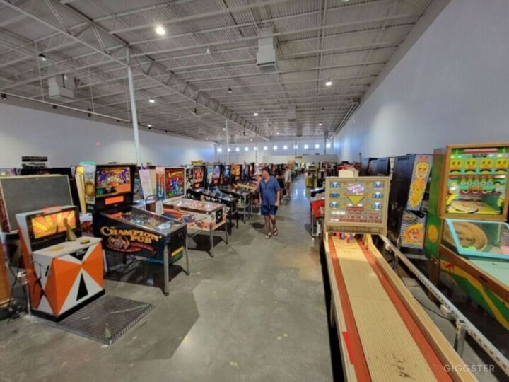 25,000 sq ft New Pinball Arcade Facility | Rent this location on Giggster