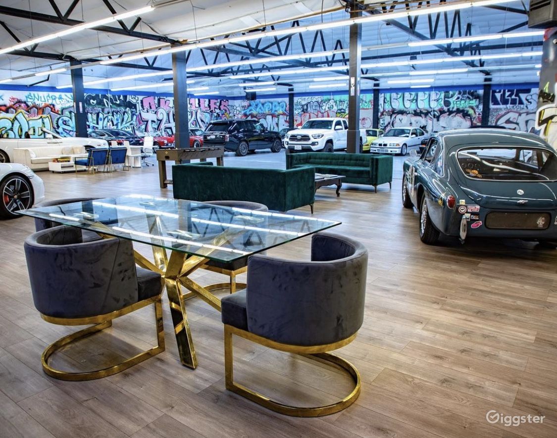 Graffiti Exotic Car warehouse | Rent this location on Giggster