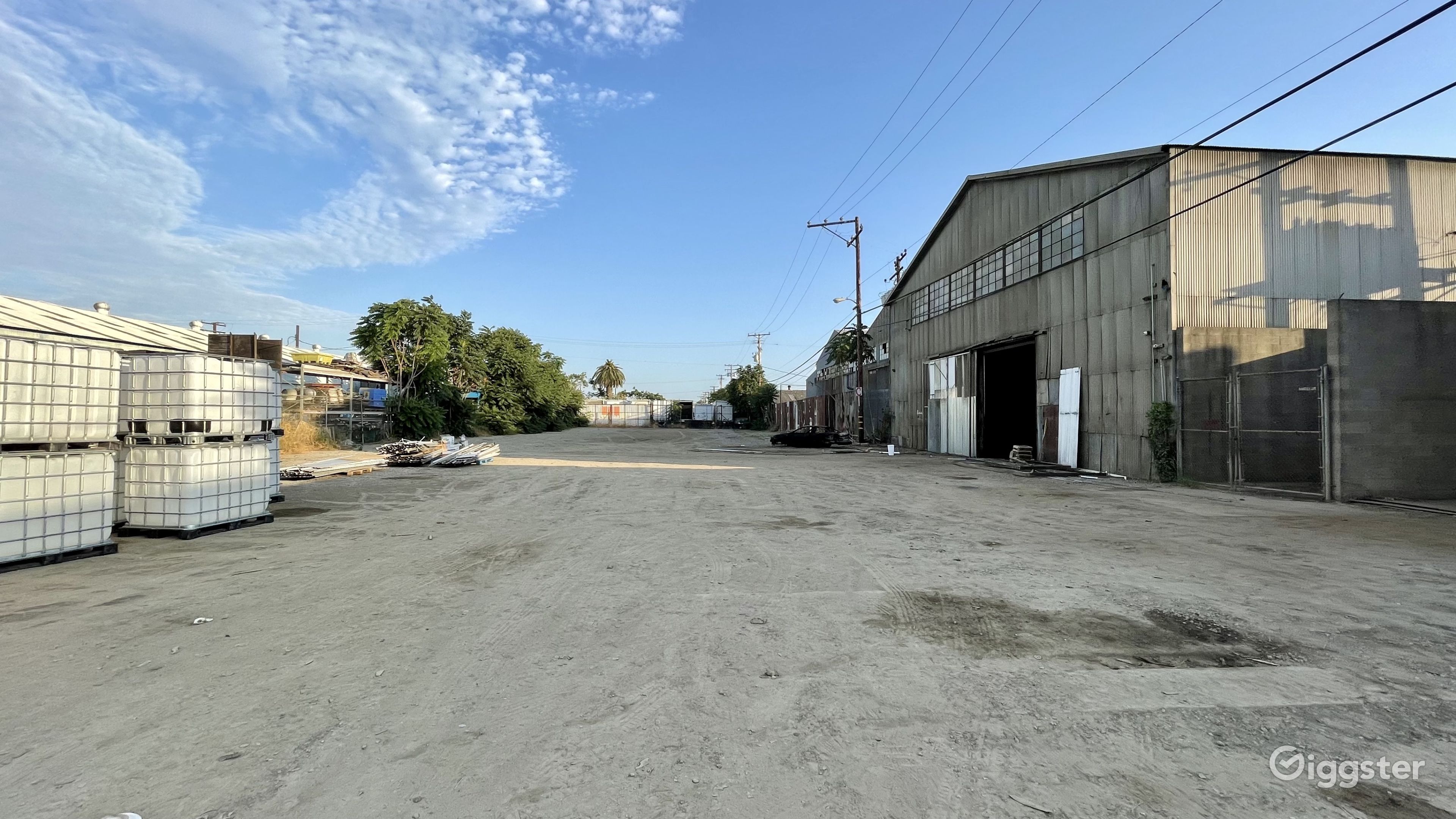 HUGE Industrial Gated Warehouse Lot | Rent this location on Giggster