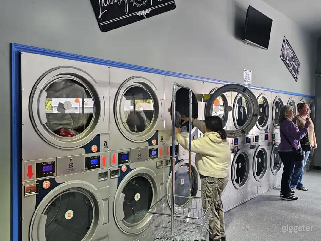 Modern Cinematic Laundromat for Film, TV & Photo Shoots | Rent this ...