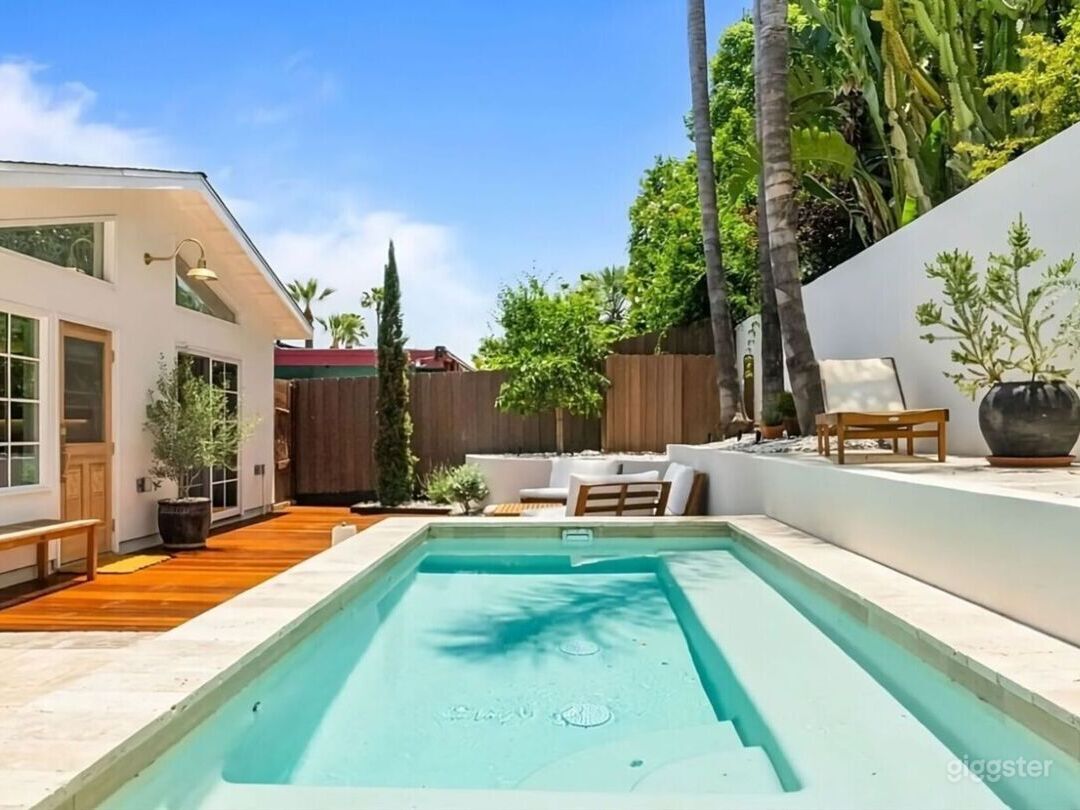 Sleek and Sunny Resort Style Backyard with Pool | Rent this location on ...