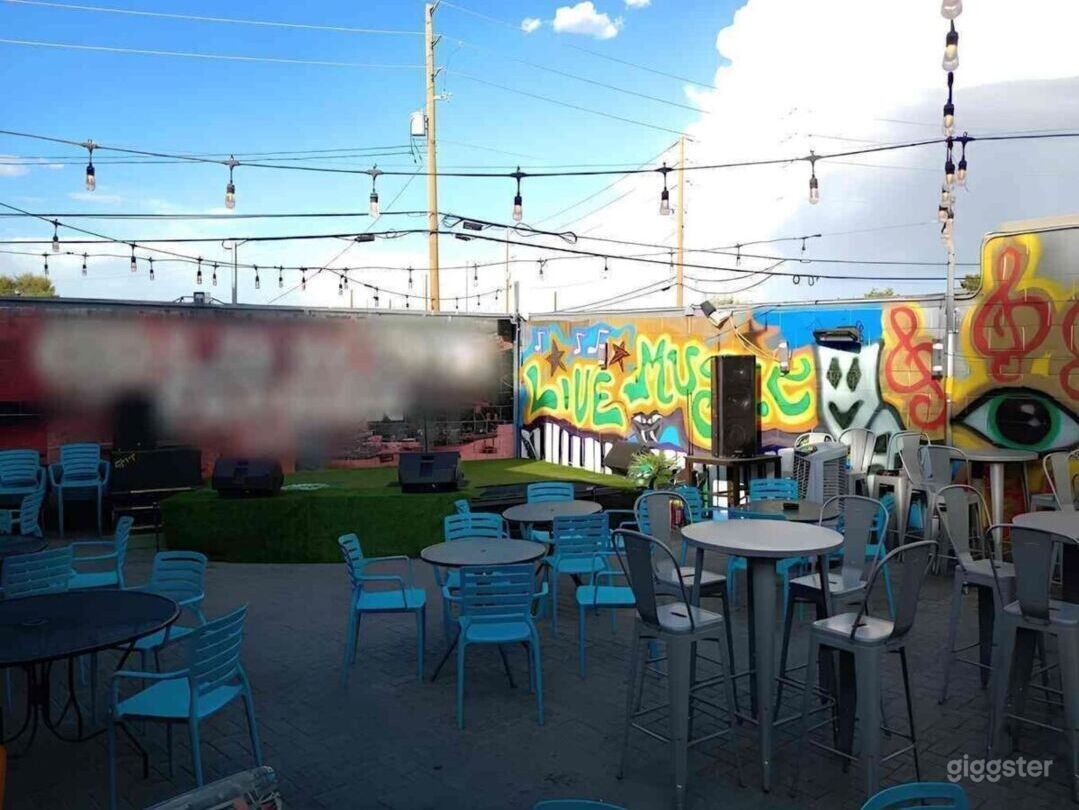 Outdoor Patio for Live Music | Rent this location on Giggster