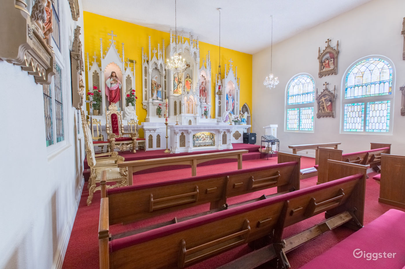 Colorful Spanish Church with Ornate Altar | Rent this location on Giggster