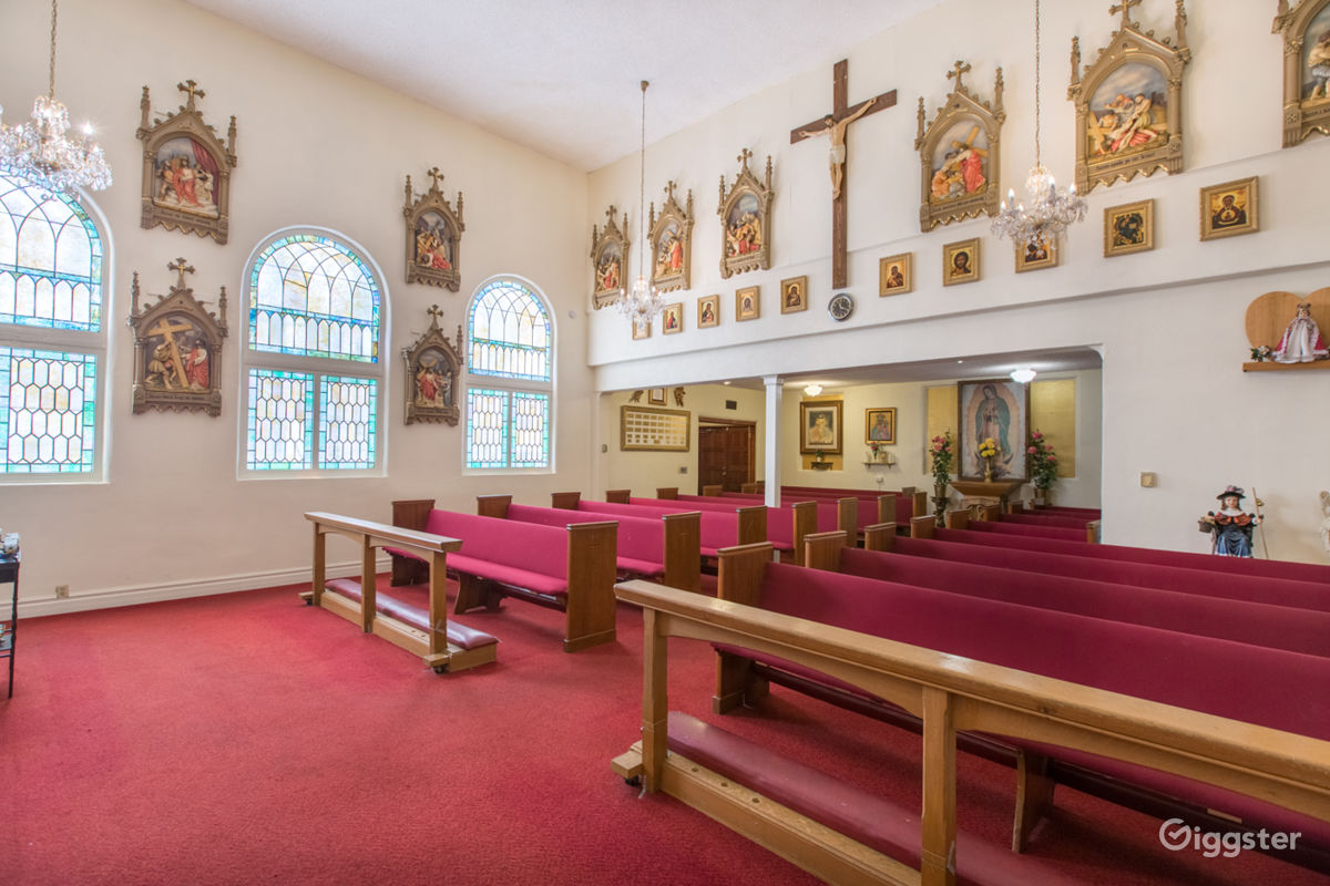 Colorful Spanish Church with Ornate Altar | Rent this location on Giggster