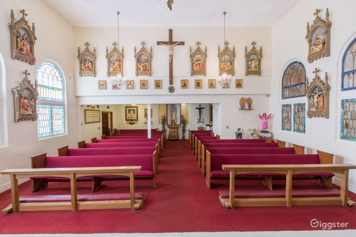 Colorful Spanish Church with Ornate Altar | Rent this location on Giggster