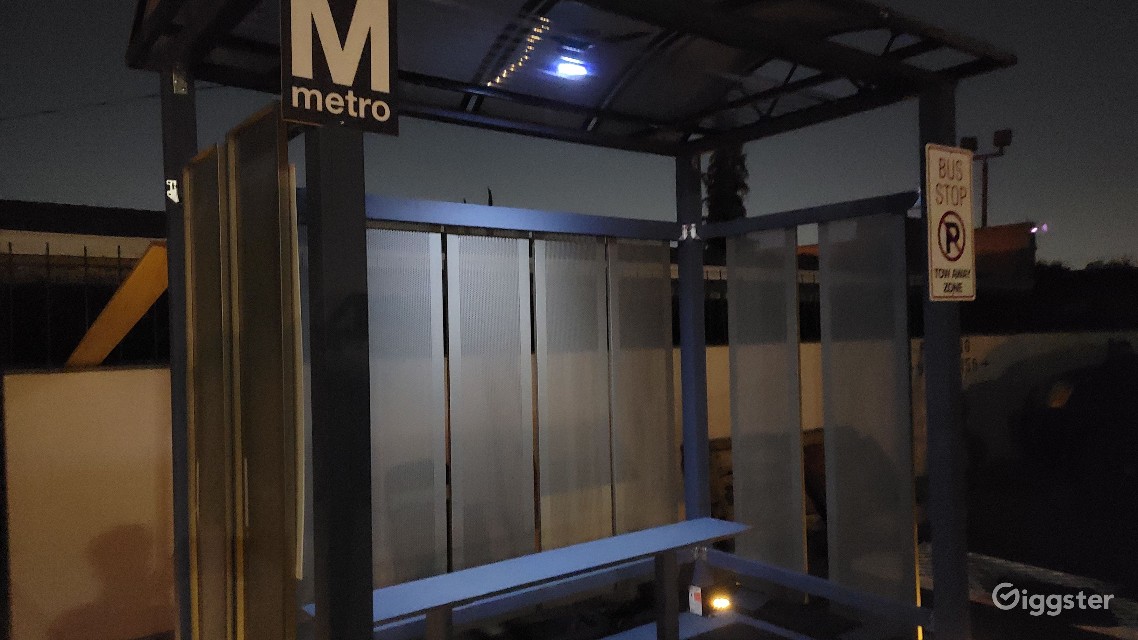 Bus stop with lot of props | Rent this location on Giggster