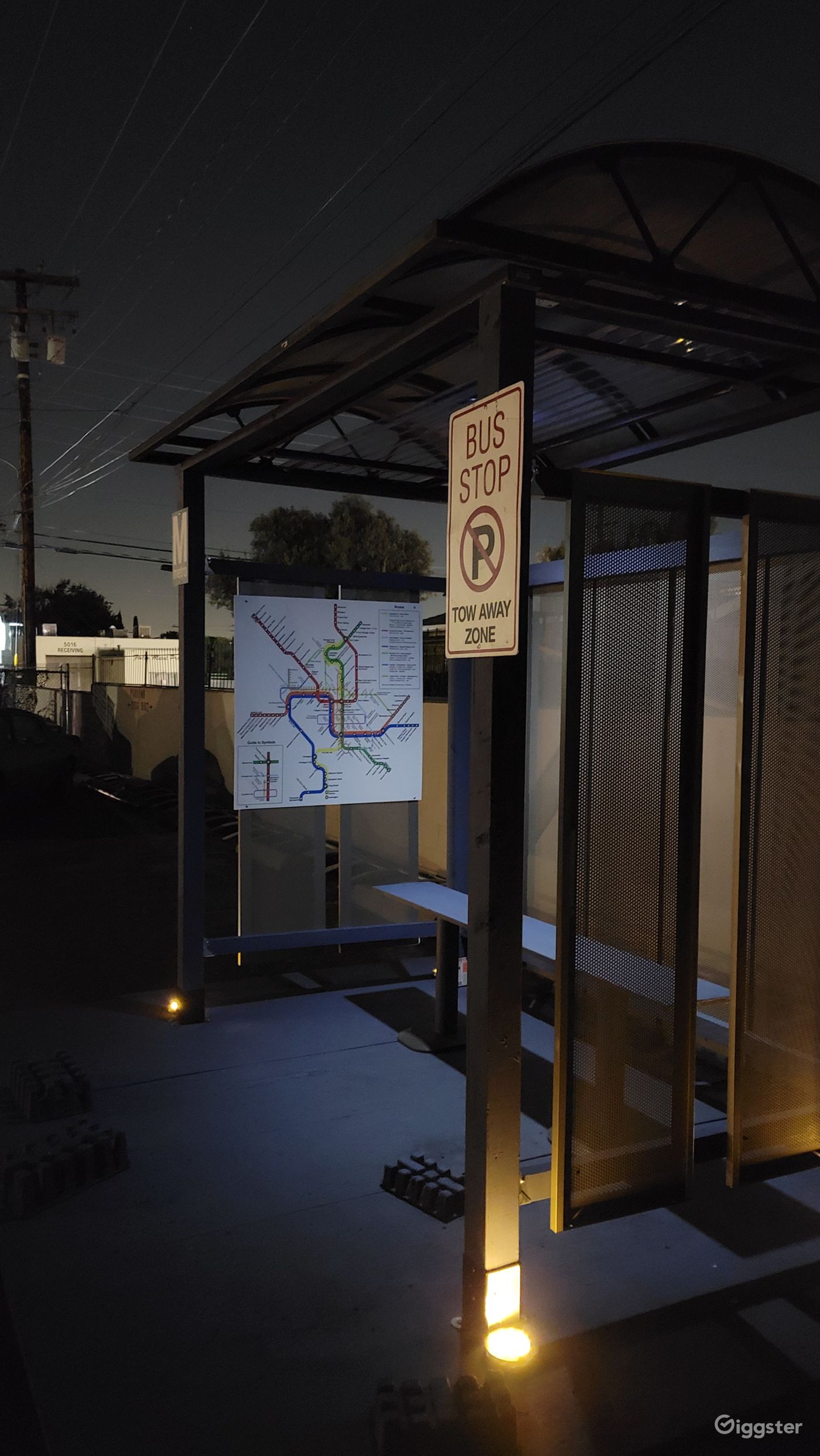 Bus stop with lot of props | Rent this location on Giggster