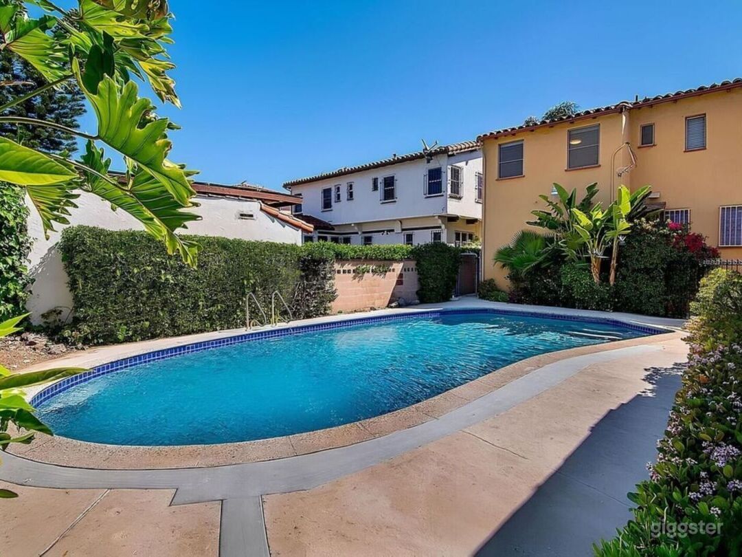 Spanish Revival Pool Garden for Productions | Rent this location on ...