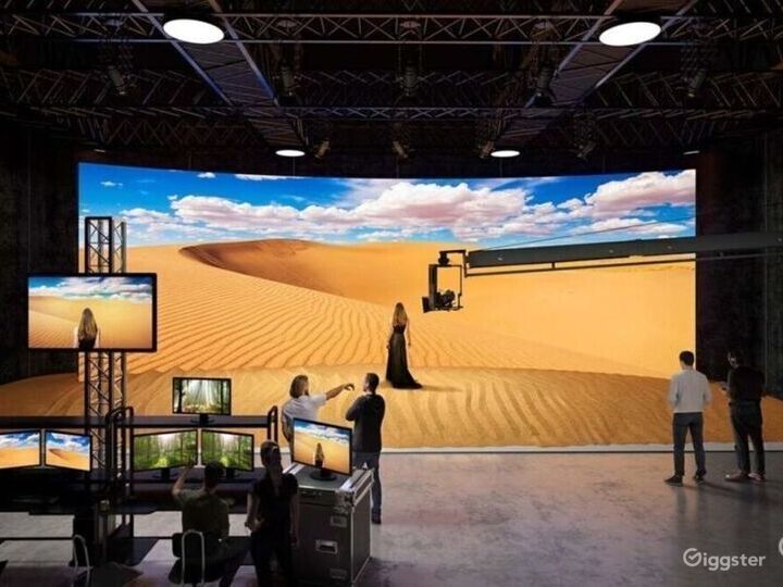 Studio Space with LED Wall Film Set | Rent this location on Giggster
