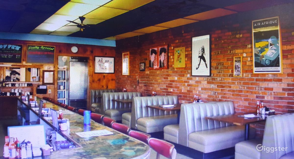 Corner Cafe, Retro Diner, Restaurant | Rent this location on Giggster