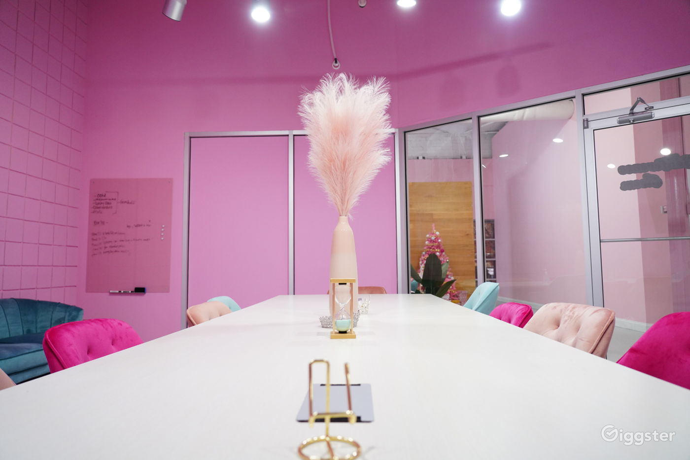 Pink Vibrant Conference Room in Atlanta | Rent this location on Giggster