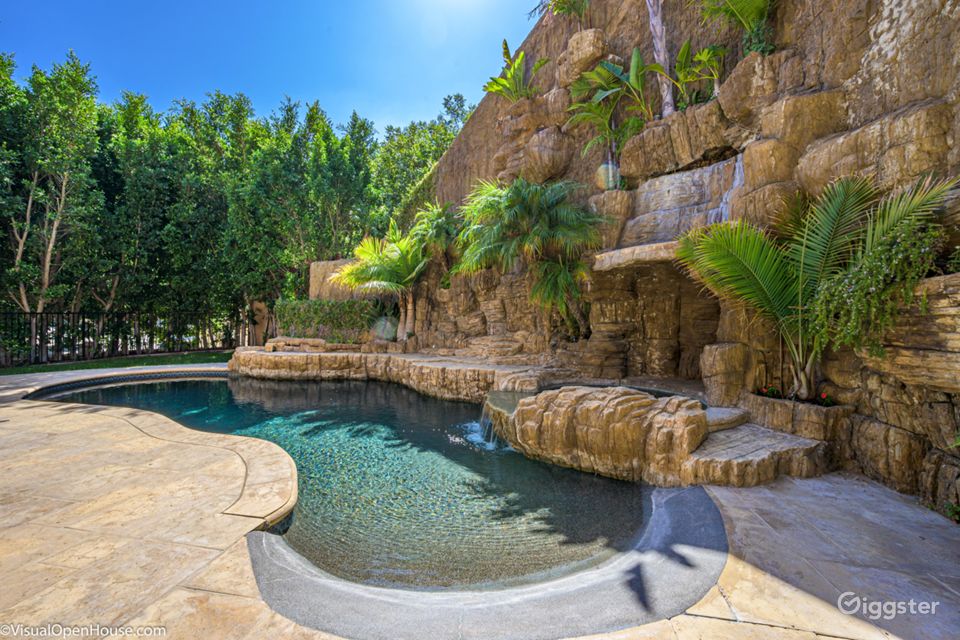 Gated Perfect Villa W/ Waterfall | Rent this location on Giggster