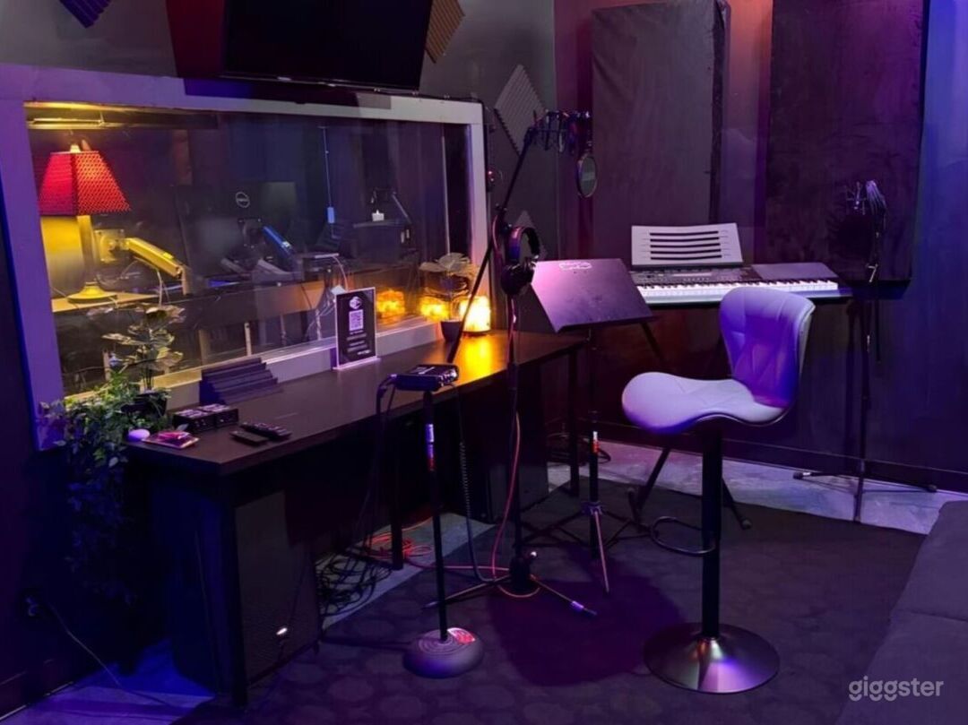 Recording Studio Room for Band Rehearsal | Rent this location on Giggster
