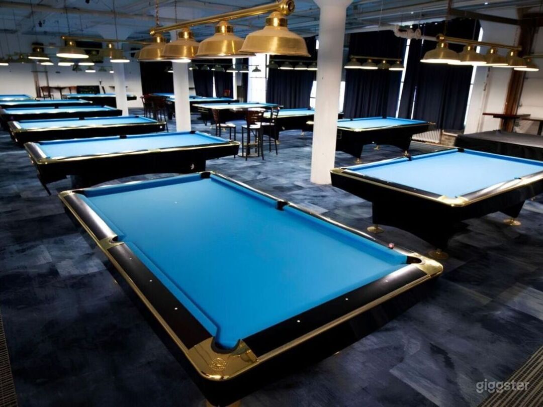 Rack 'Em Up – Billiards Tables | Rent this location on Giggster