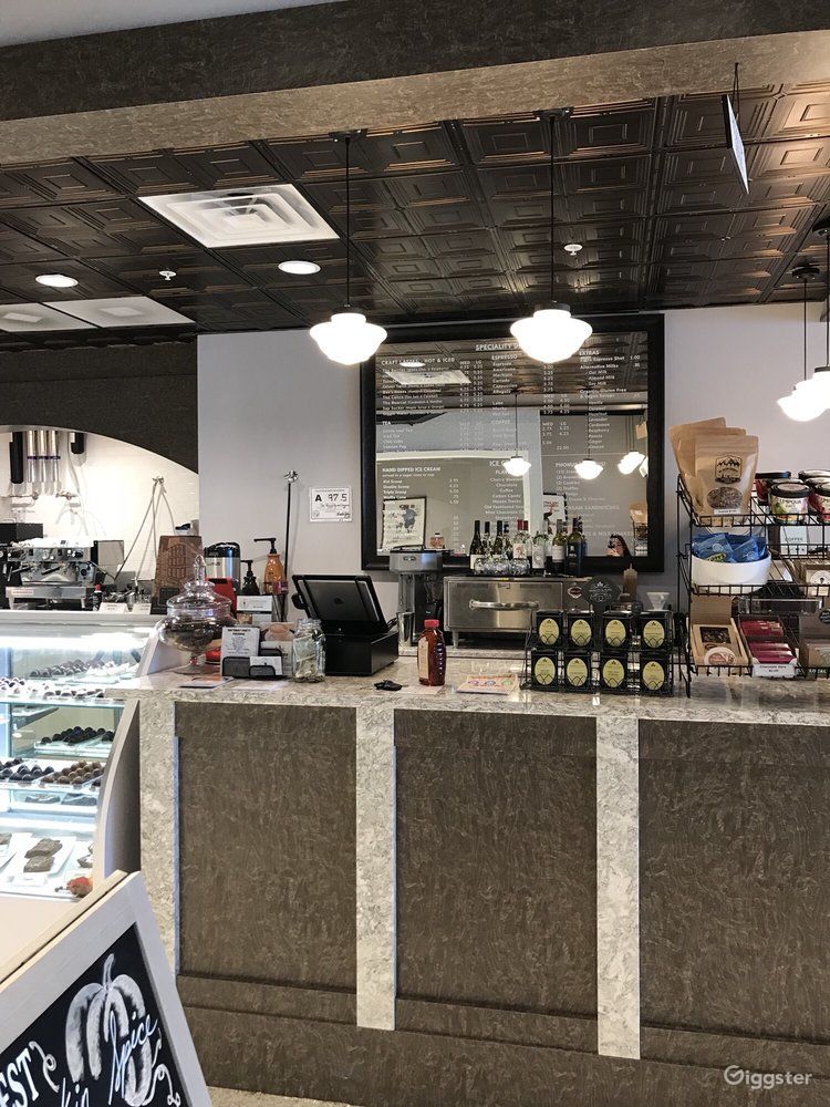 1920's Themed Coffee Shop w Ford Model T and Mural | Rent this location ...
