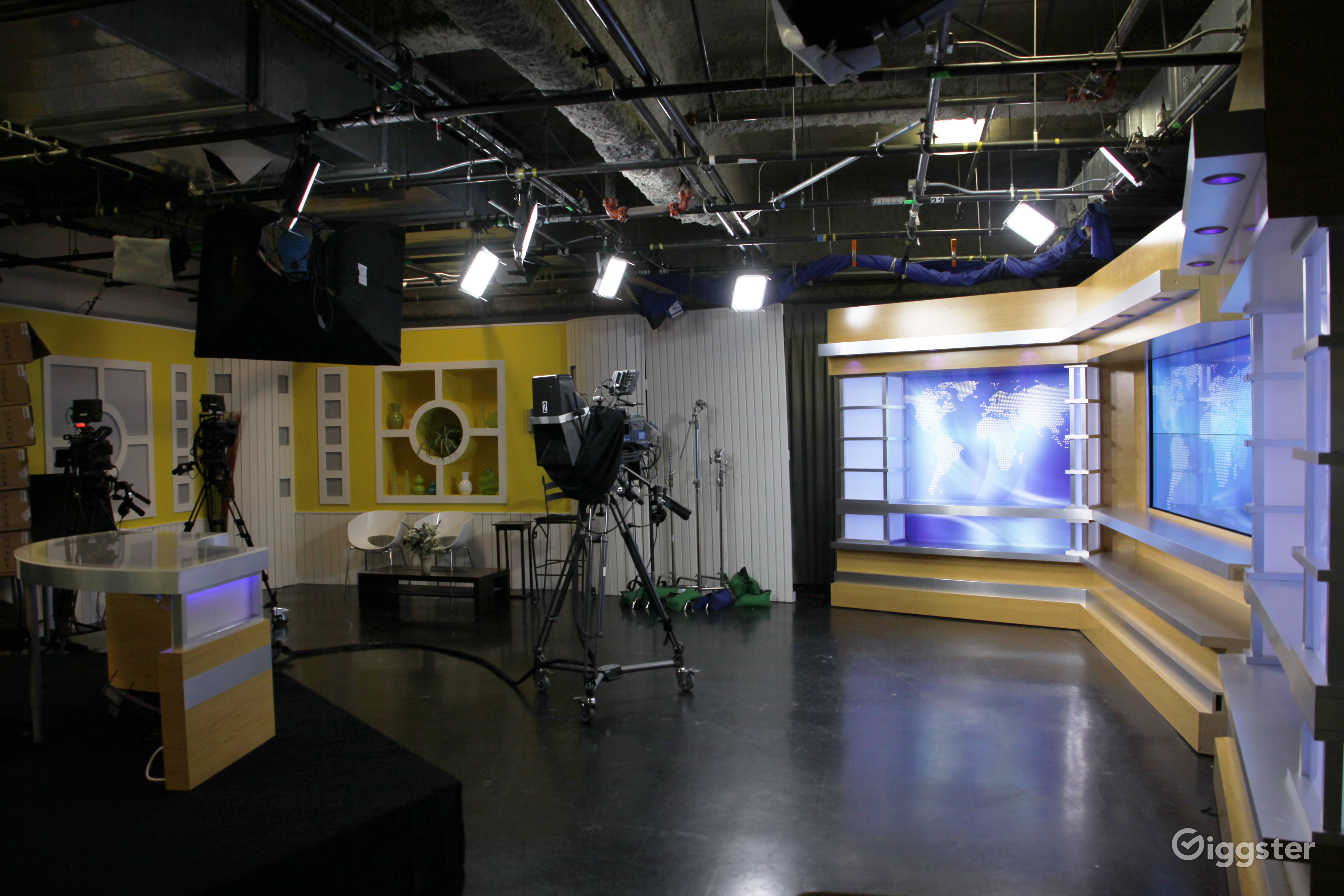 Creative Television Production - News Set tudio | Rent this location on ...
