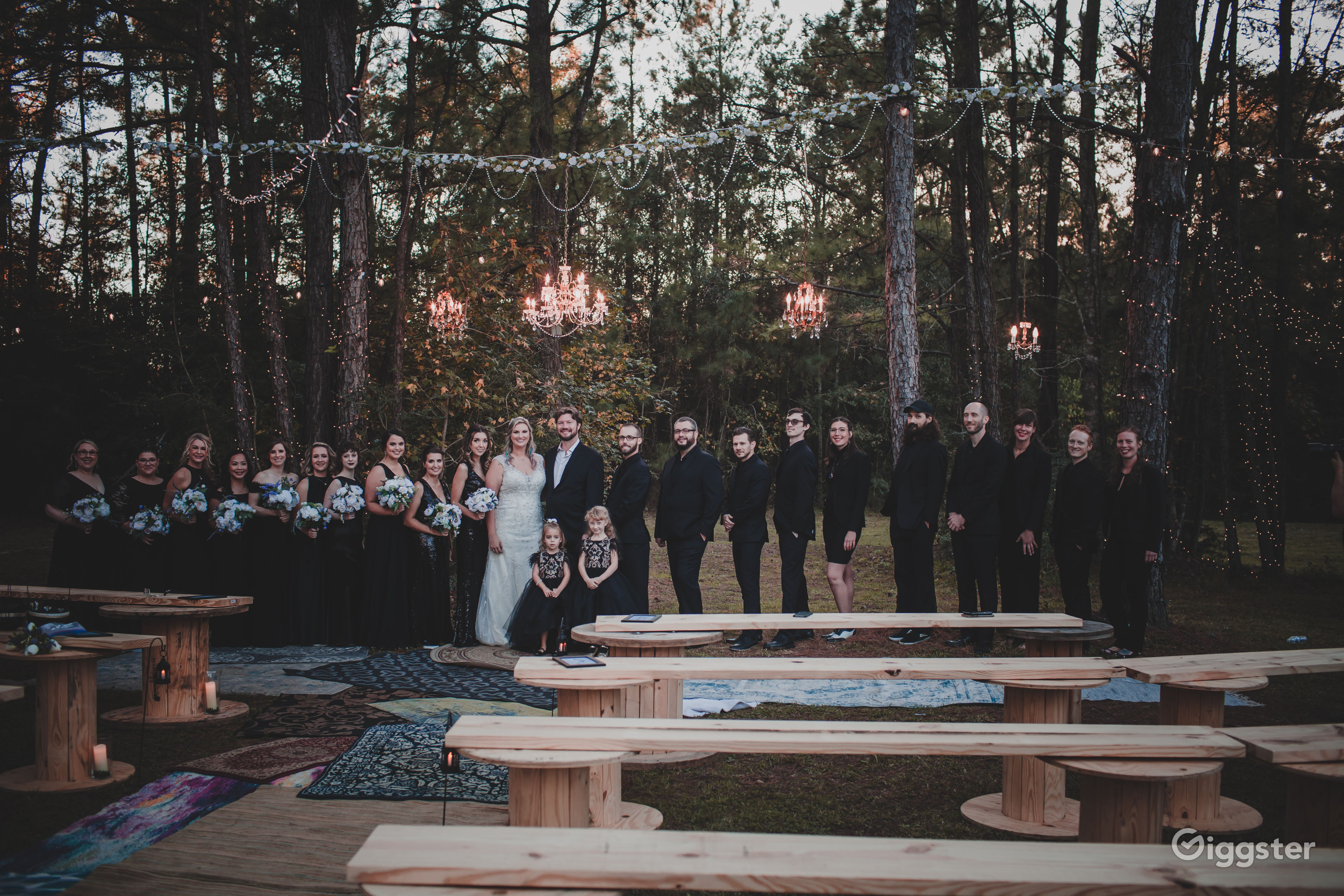 Creative Muraled Rustic Forest off FM 1488 | Rent this location on Giggster