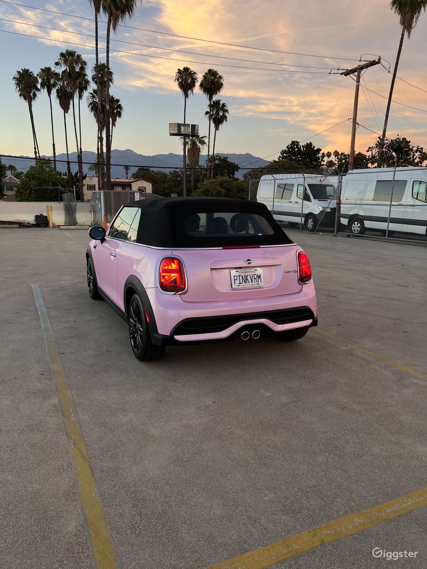 Pink convertible - Mini Cooper 2022 | Rent this location on Giggster