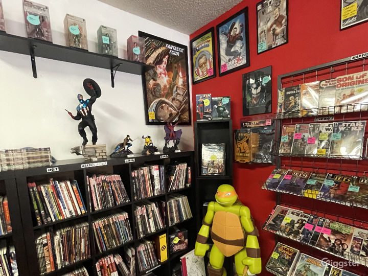 Vintage Comic Book Shop | Rent this location on Giggster