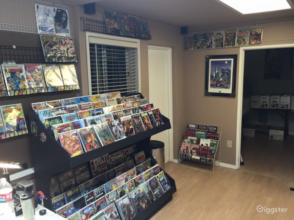 Vintage Comic Book Shop | Rent this location on Giggster