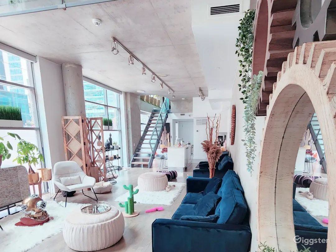 Tulum-Style Loft Townhouse in Toronto | Film & Event Space Rental