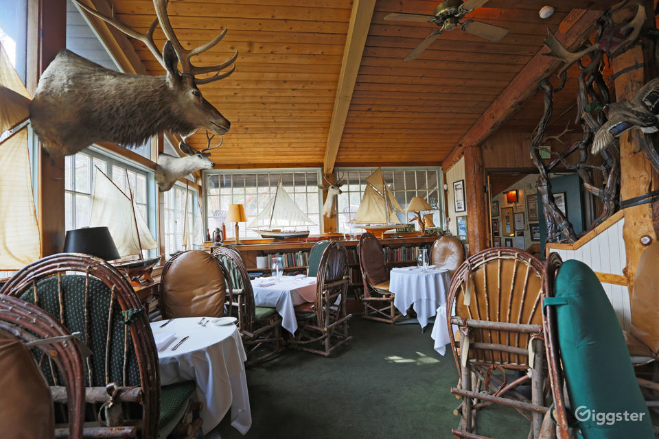 Rustic Lodge Restaurant surrounded by Mountains | Rent this location on ...