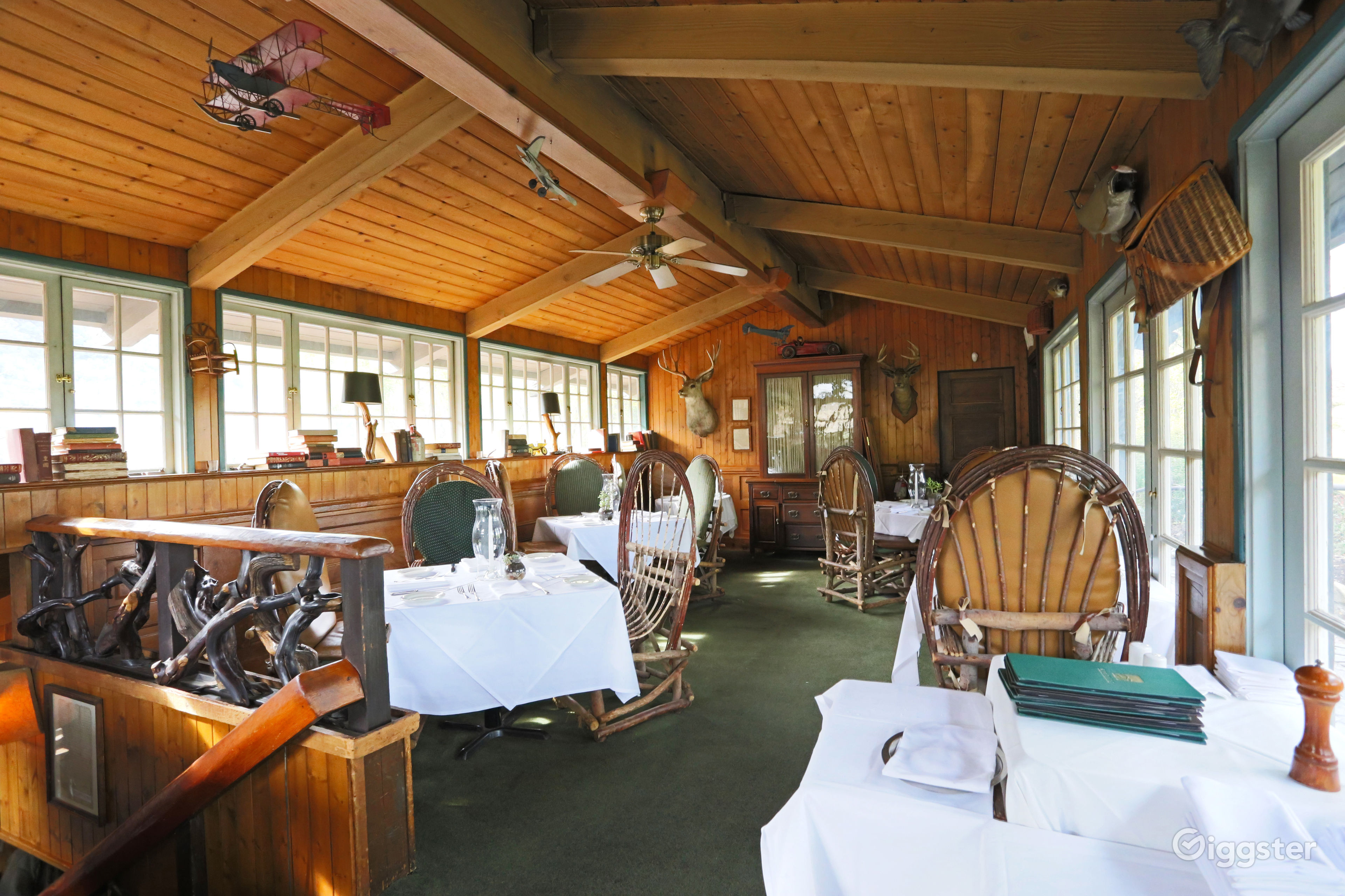 Rustic Lodge Restaurant surrounded by Mountains | Rent this location on ...