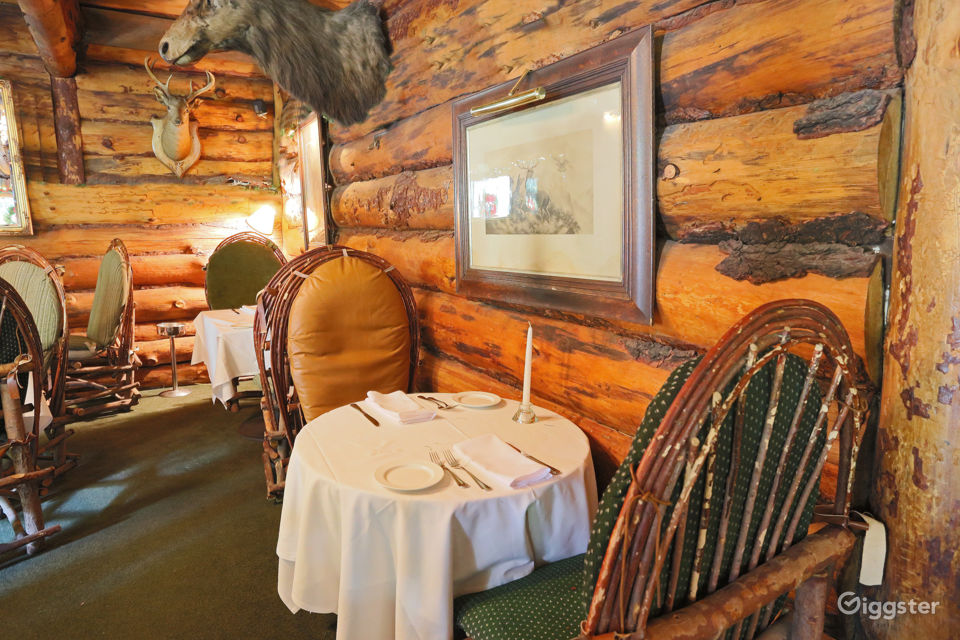 Rustic Lodge Restaurant surrounded by Mountains | Rent this location on ...
