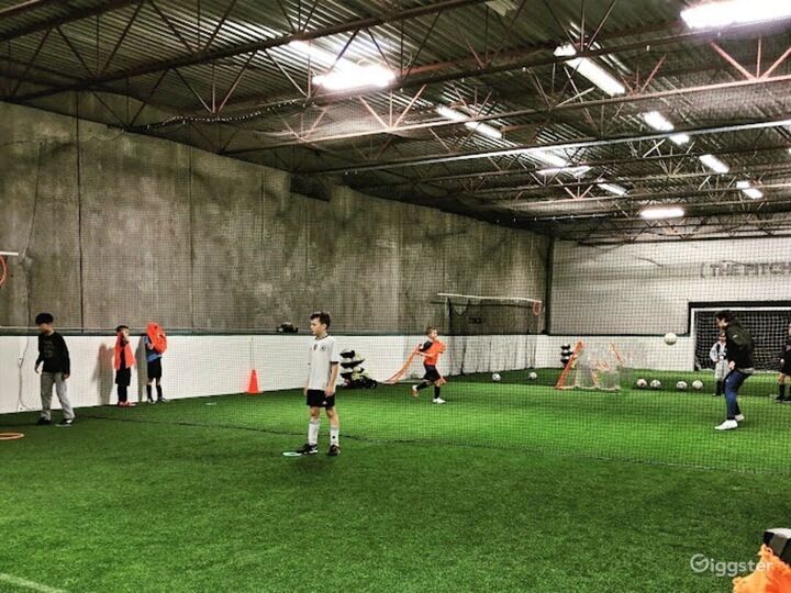 Large Indoor Soccer Field/Studios | Rent this location on Giggster