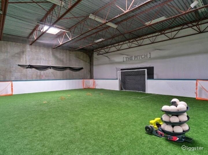 Large Indoor Soccer Field/Studios | Rent this location on Giggster