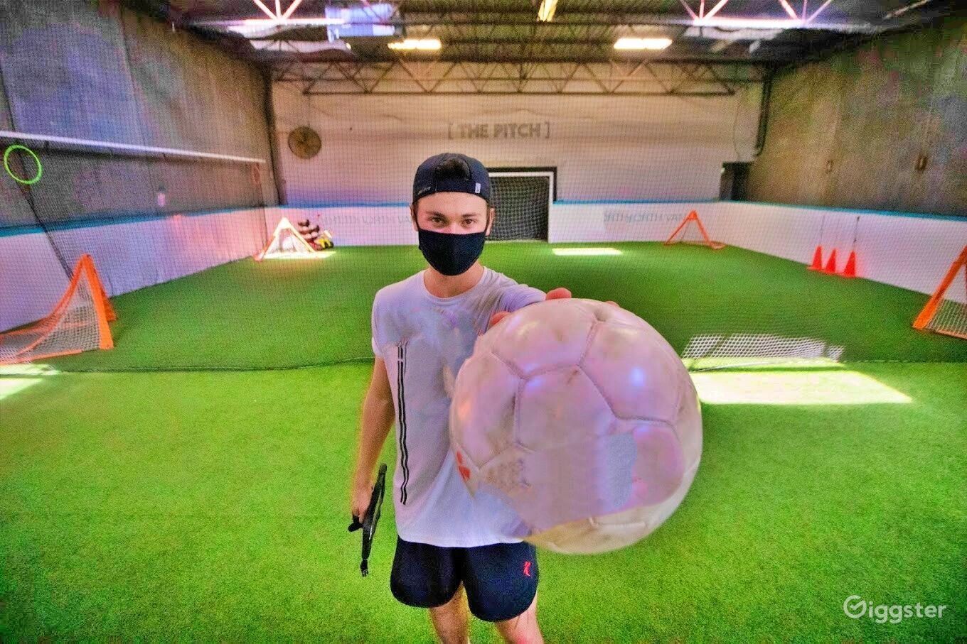 Large Indoor Soccer Field/Studios | Rent this location on Giggster