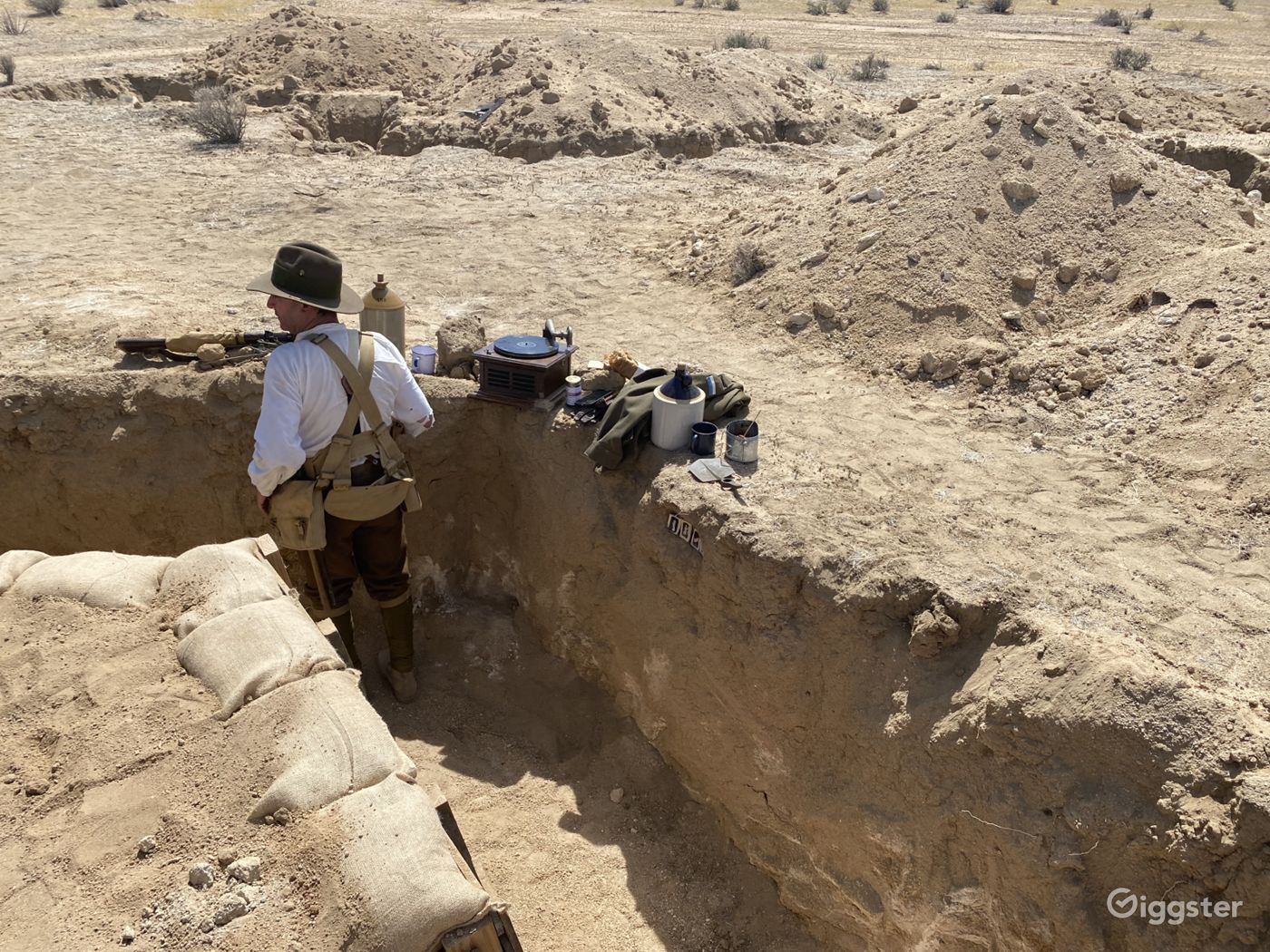 Open Desert Land Middle Eastern Sci-fi Trenches | Rent this location on ...