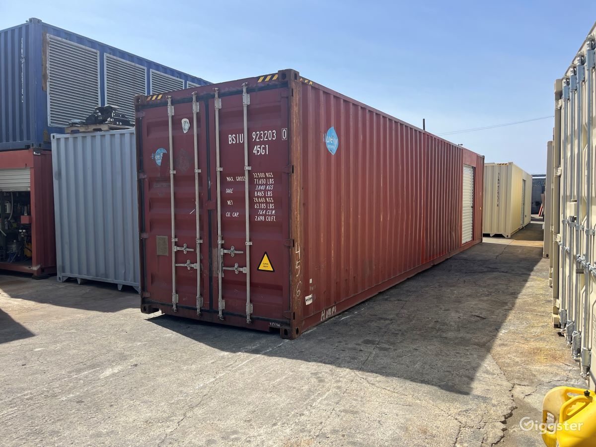 Shipping container yard | Rent this location on Giggster