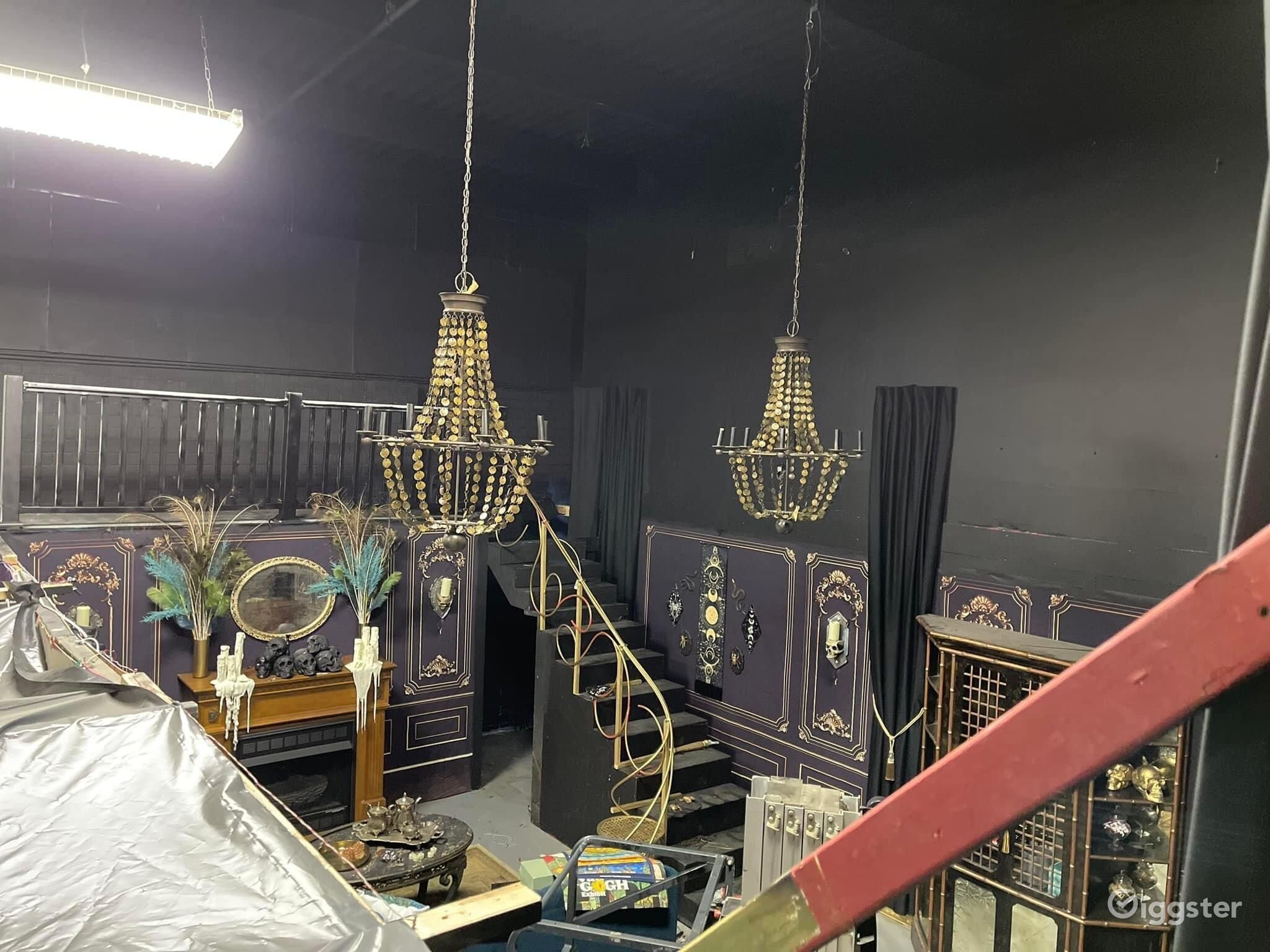 Venue, Lounge, Haunted House Rooms, Field | Rent this location on Giggster