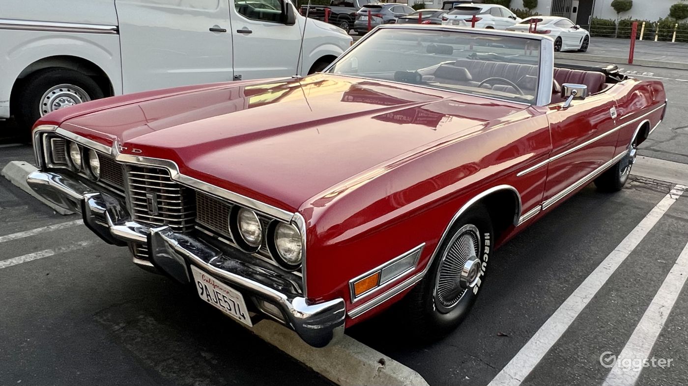 Classic muscle Red Convertible Ford | Rent this location on Giggster