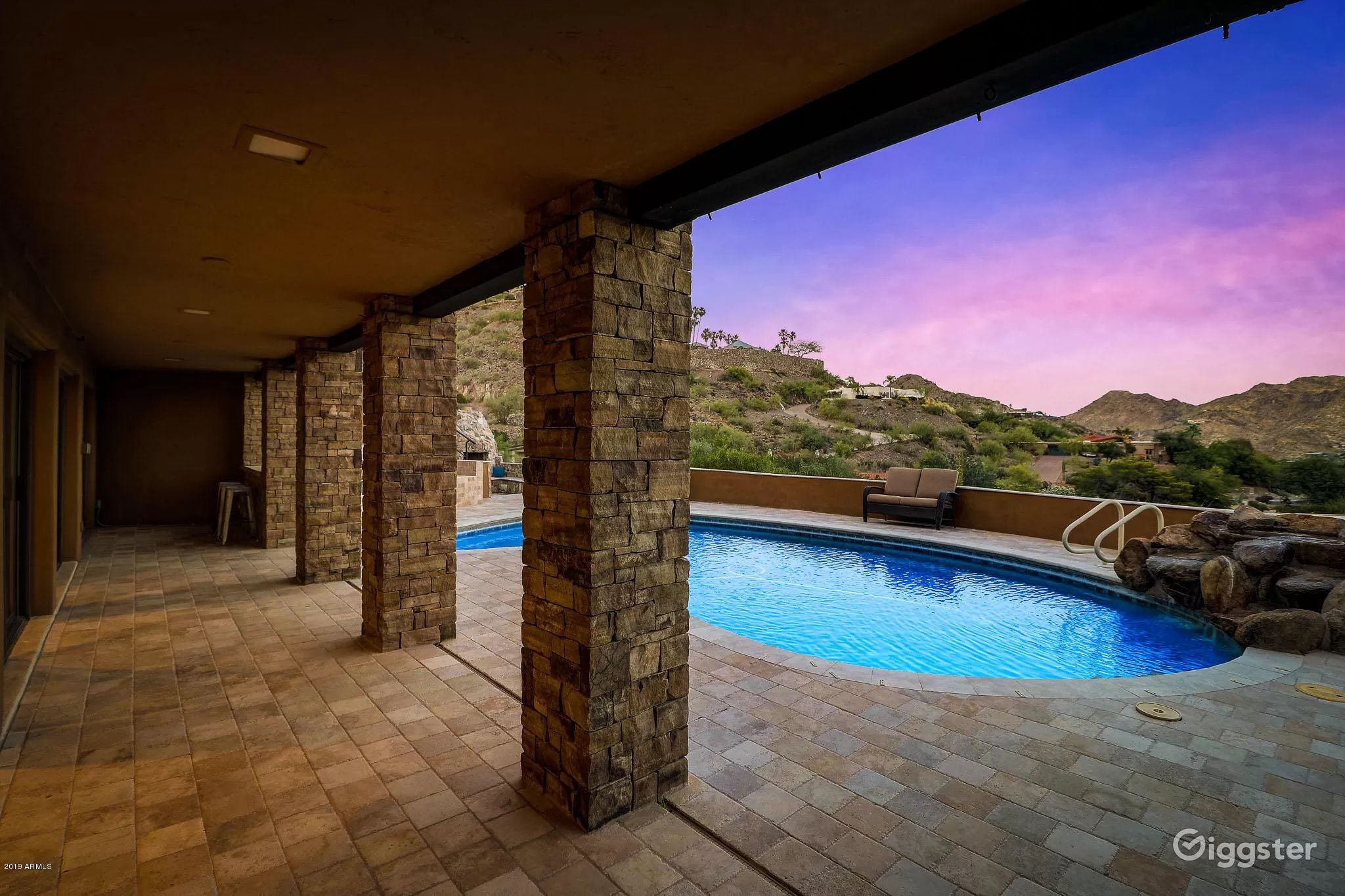 Castle in the hills overlooking Camelback Mountain | Rent this location ...