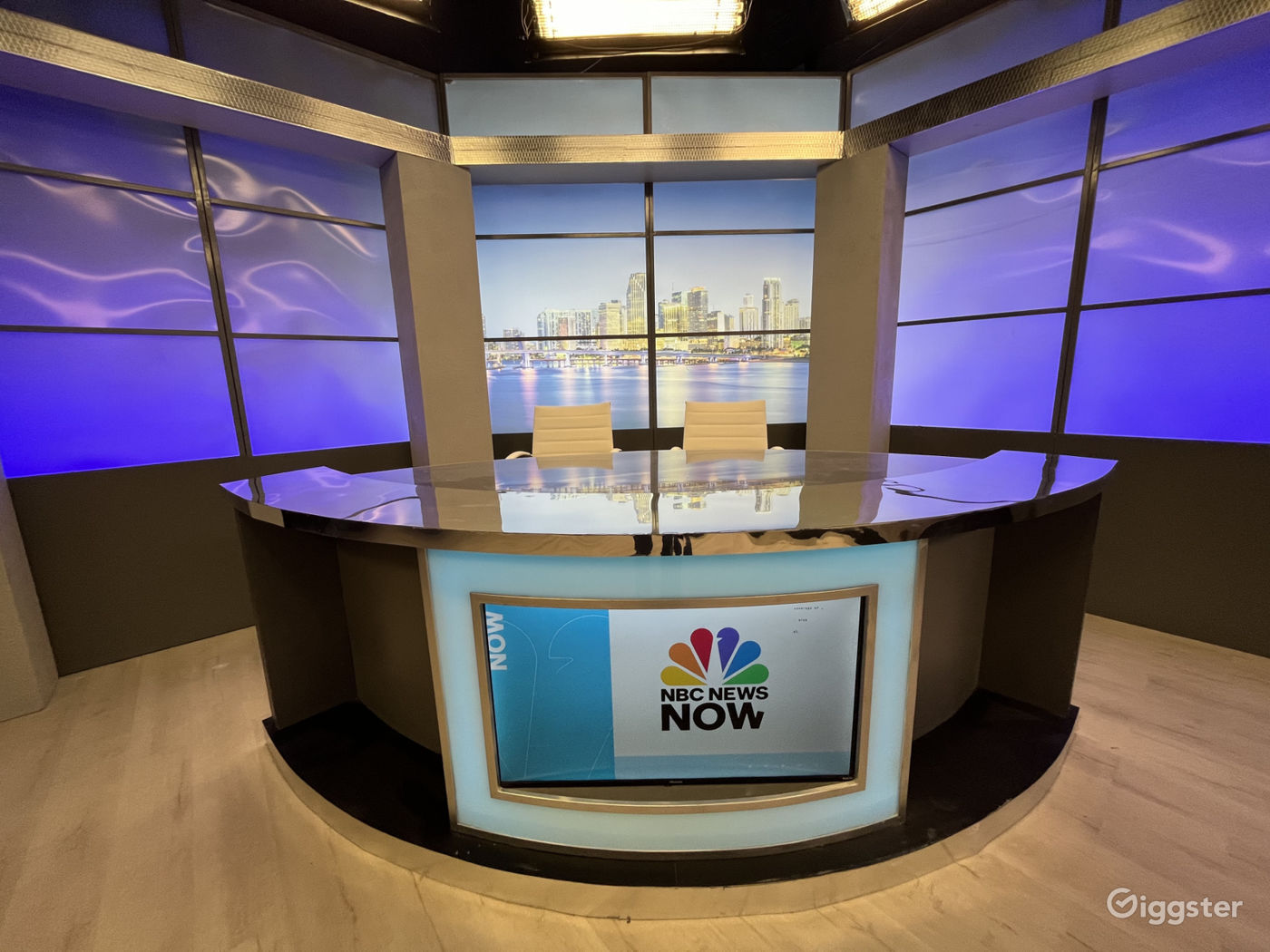 Talk Show Set in Broadcast Studio | Rent this location on Giggster