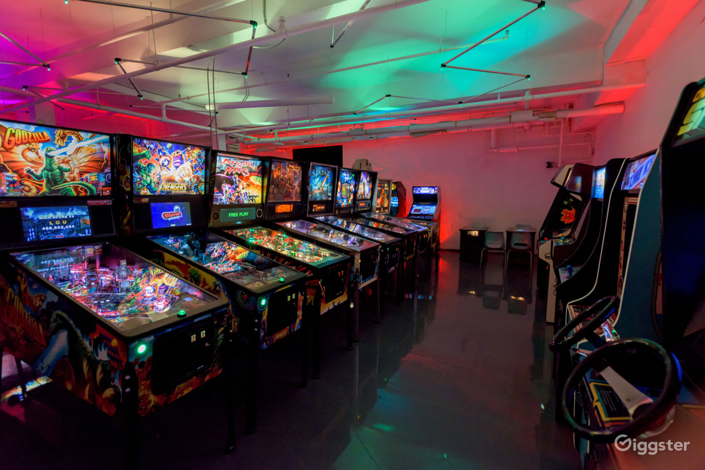 Hip Arcade in an Industrial Workshop | Rent this location on Giggster