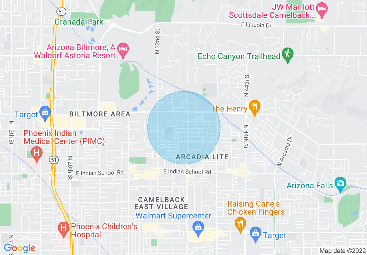 Central Phoenix near Arcadia and Biltmore Estates | Rent this location ...
